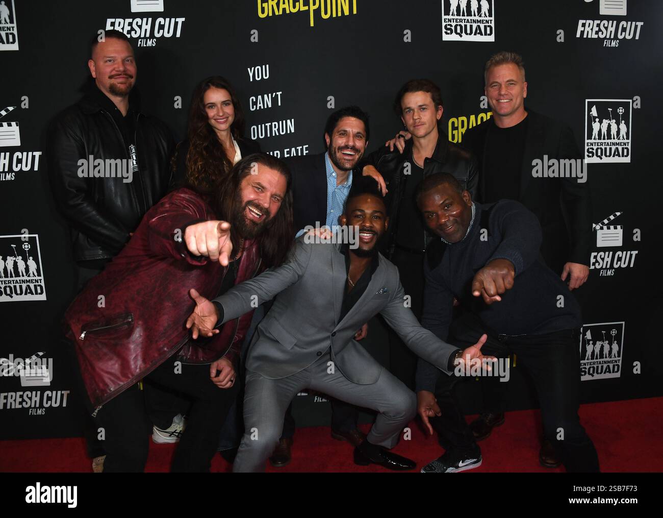 Los Angeles, United States. 30th Jan, 2025. Cast members, Jim Parrack ...