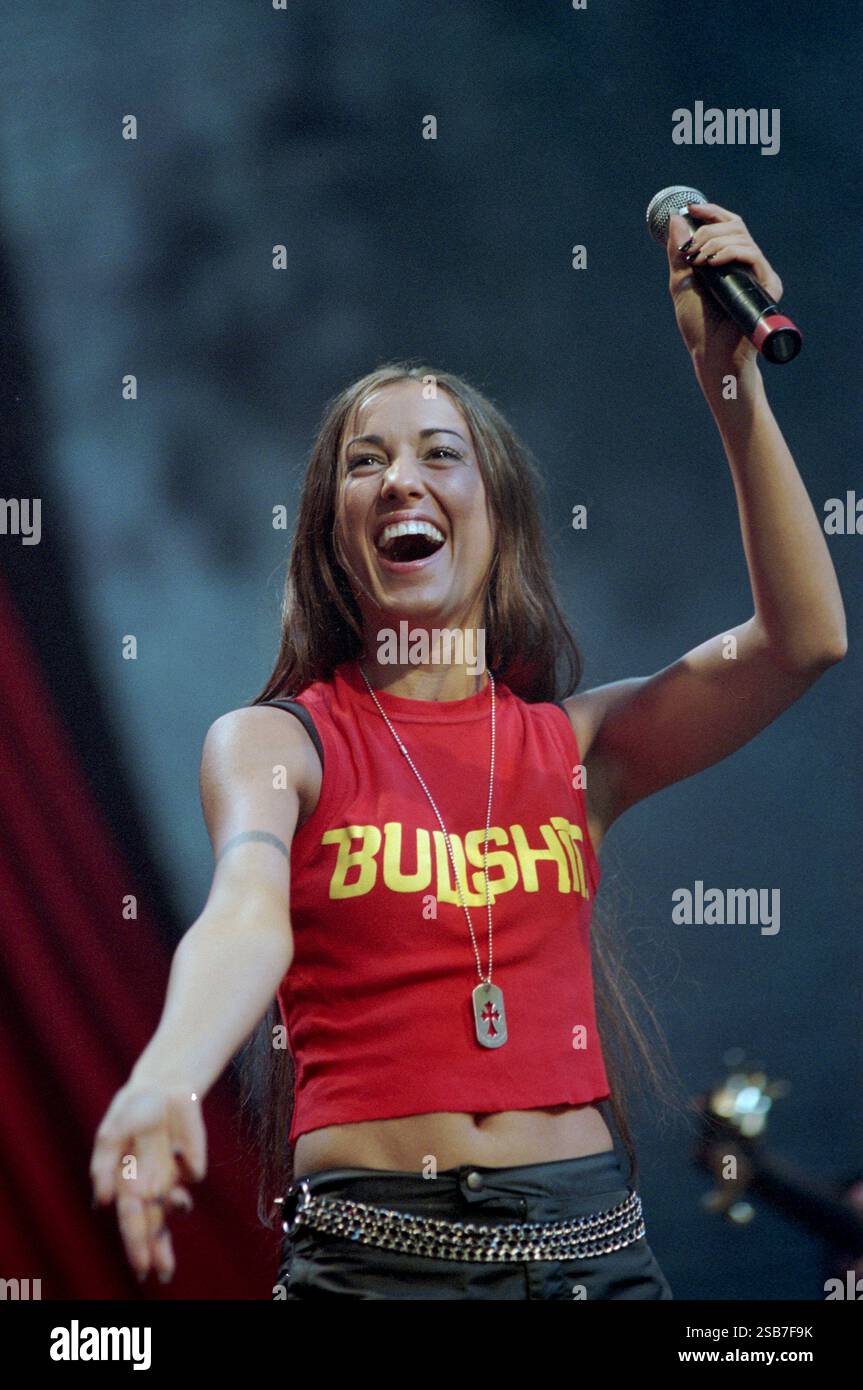 Milan Italy 17/04/2000 : Syria,Italian singer, during the television ...