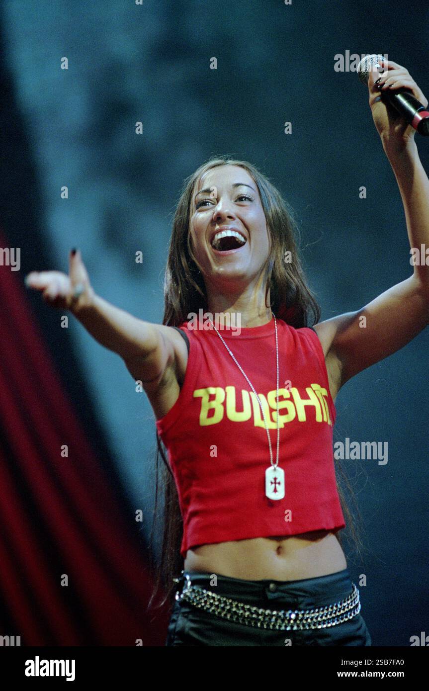 Milan Italy 17/04/2000 : Syria,Italian singer, during the television ...