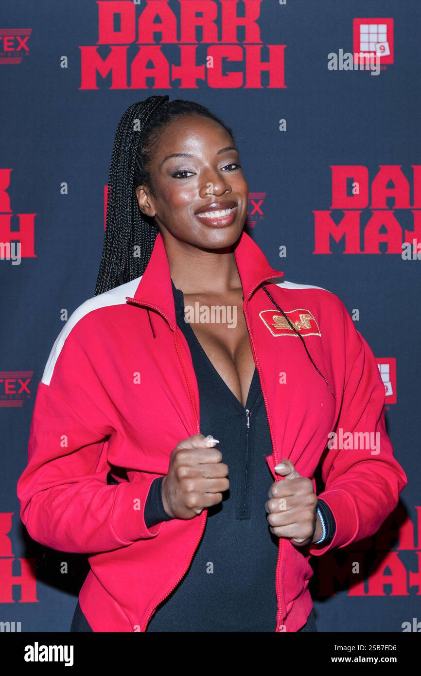 Toronto, Canada. 31st Jan, 2025. Ayisha Issa attends the “Dark Match ...