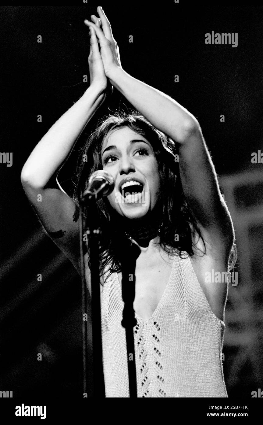 Milan Italy 08/04/1998:Syria,Italian singer, during the television show ...