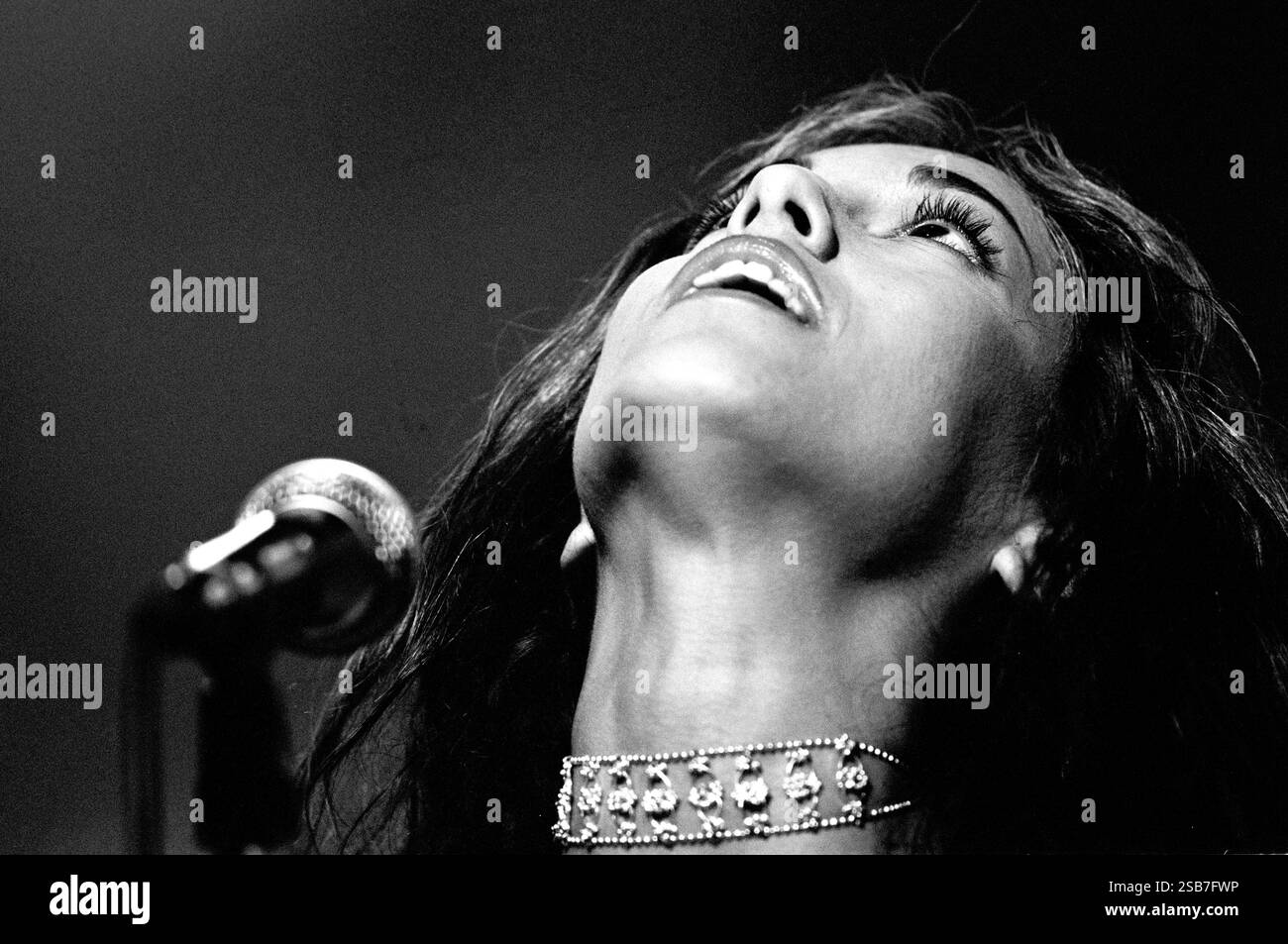 Milan Italy 08/04/1998:Syria,Italian singer, during the television show ...