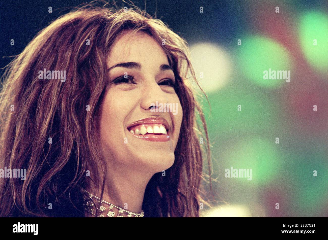 Milan Italy 08/04/1998:Syria,Italian singer, during the television show ...