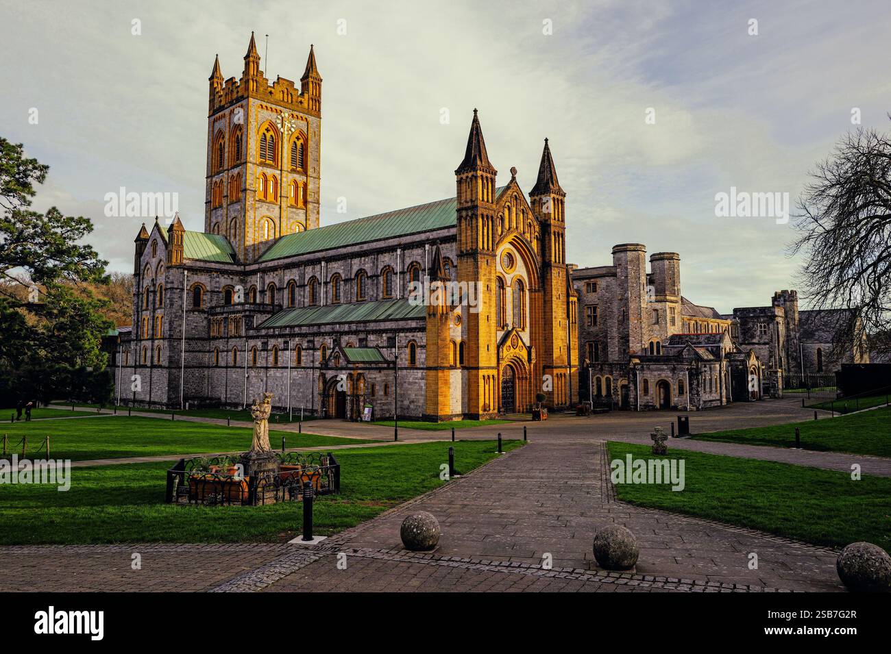 Buckfast Abbey and monastery Devon England. Home to an order of ...