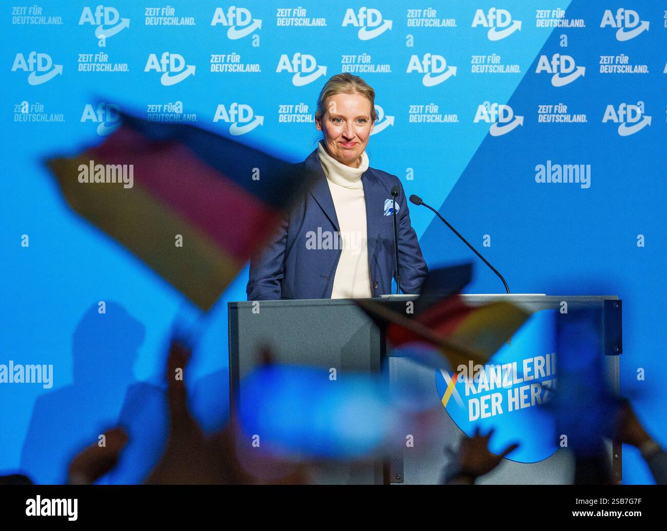 Alice Weidel, AfD top candidate for chancellor, speaks to supporters ...