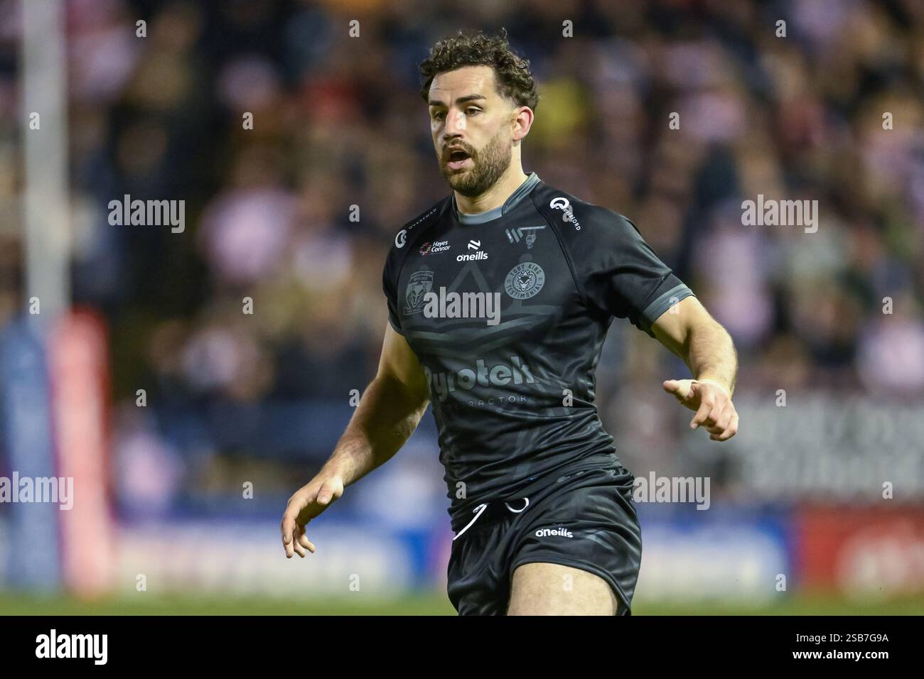 Toby King of Warrington Wolves in action during the Toby King's ...