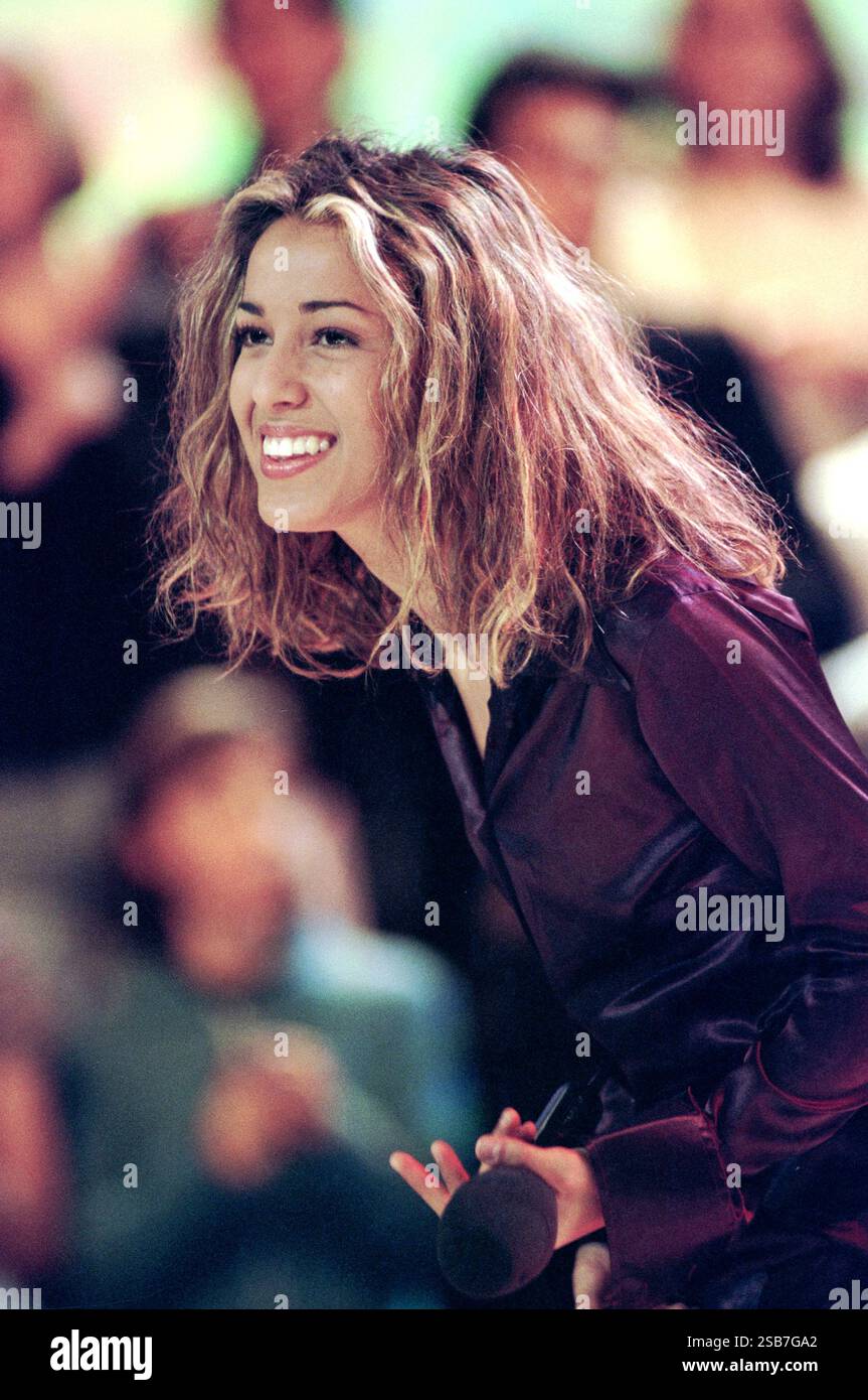 Milan Italy 15/05/1998 : Syria,Italian singer, during the television ...