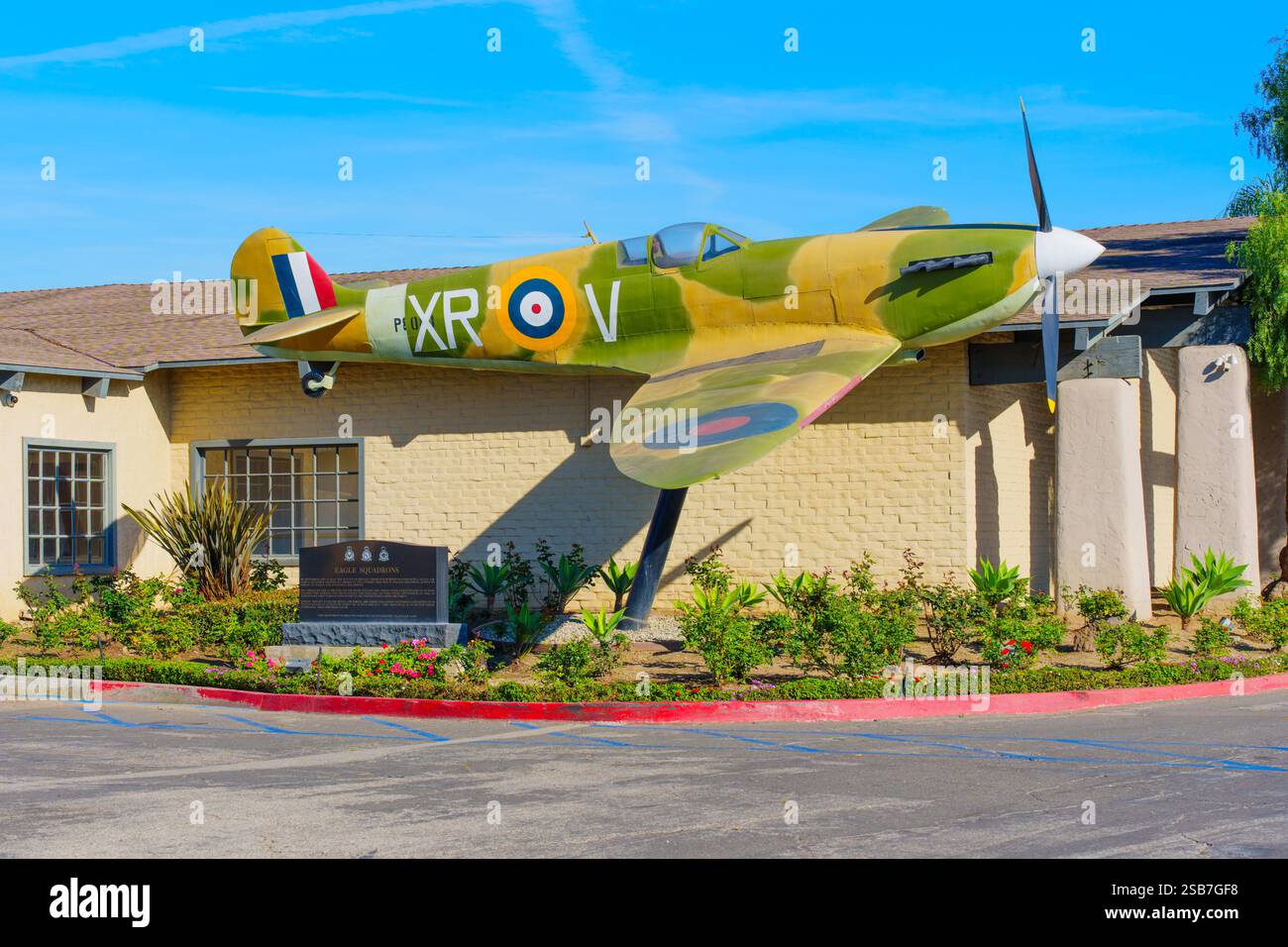 Los Angeles, California - January 6, 2025: Replica of a historic ...