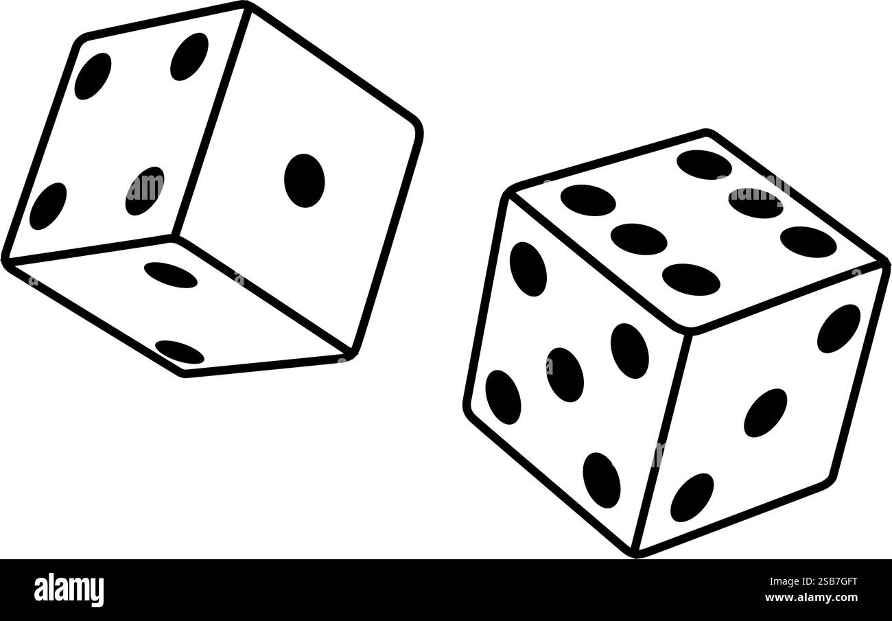 Dice Digital EPS Vector File | High-Quality Game-Themed Graphics for ...