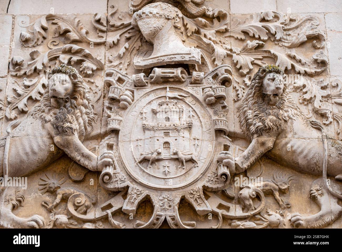 House of Martín Ruiz de Luzuriaga, with the coat of arms of the ...