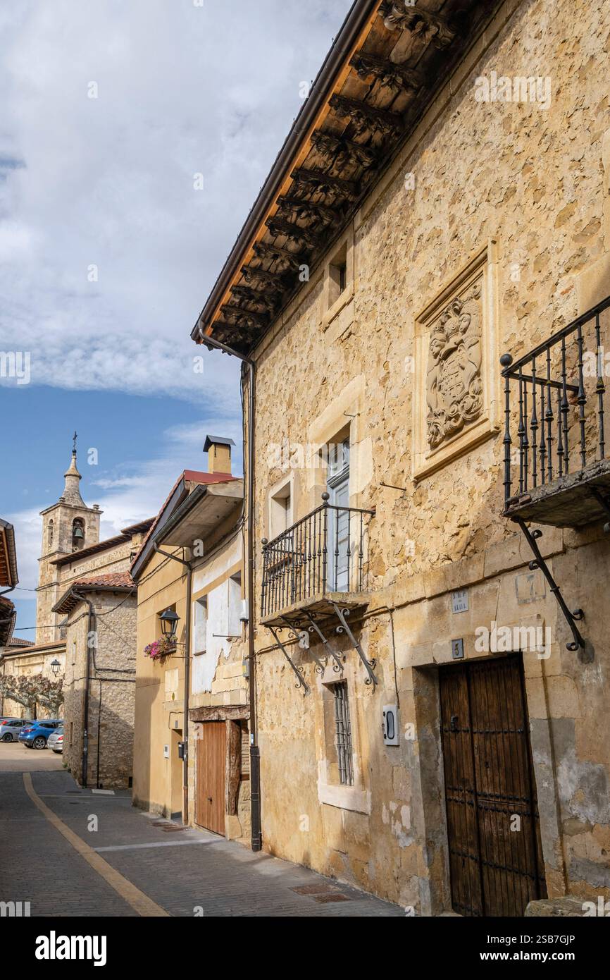 noble house, with shield on the facade, XVII century, Bernedo , Alava ...