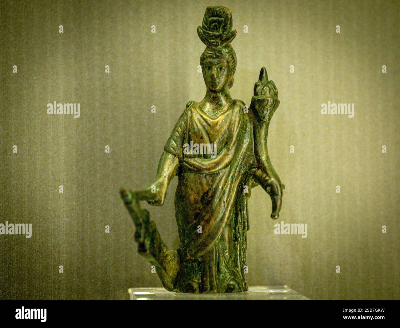 Isis - Fortune, bronze statuette, 2nd century AD, Roman settlement of ...