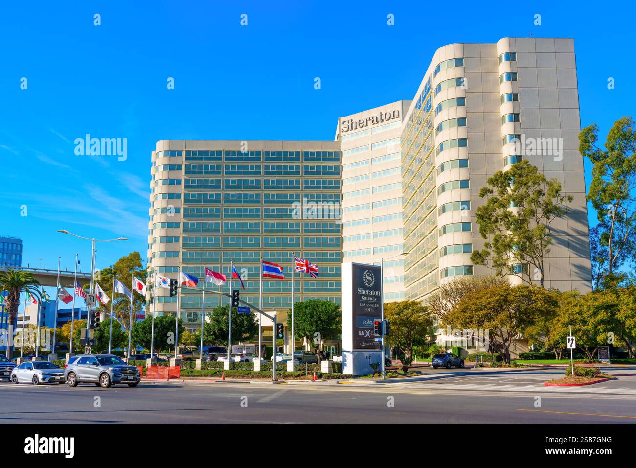 Los Angeles, California - January 6, 2025: Sheraton Gateway Hotel ...