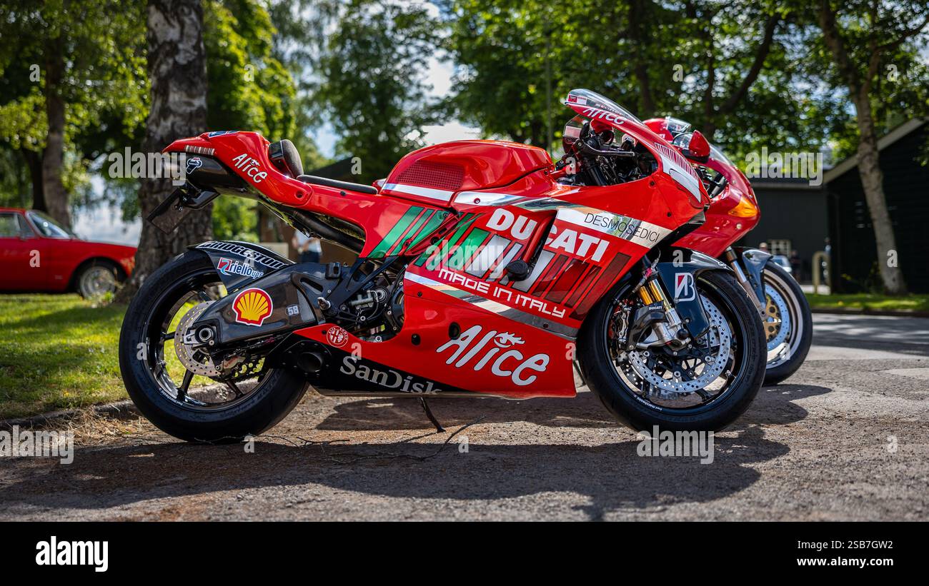 Alice Ducati, on display at the Bicester Heritage Scramble held on the ...