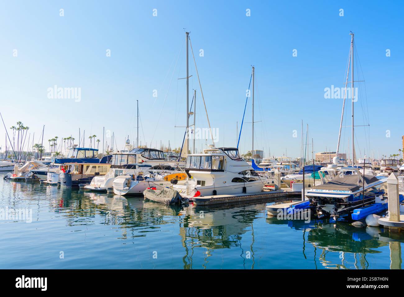 Los Angeles, California - December 17, 2024: View of Marina del Rey ...
