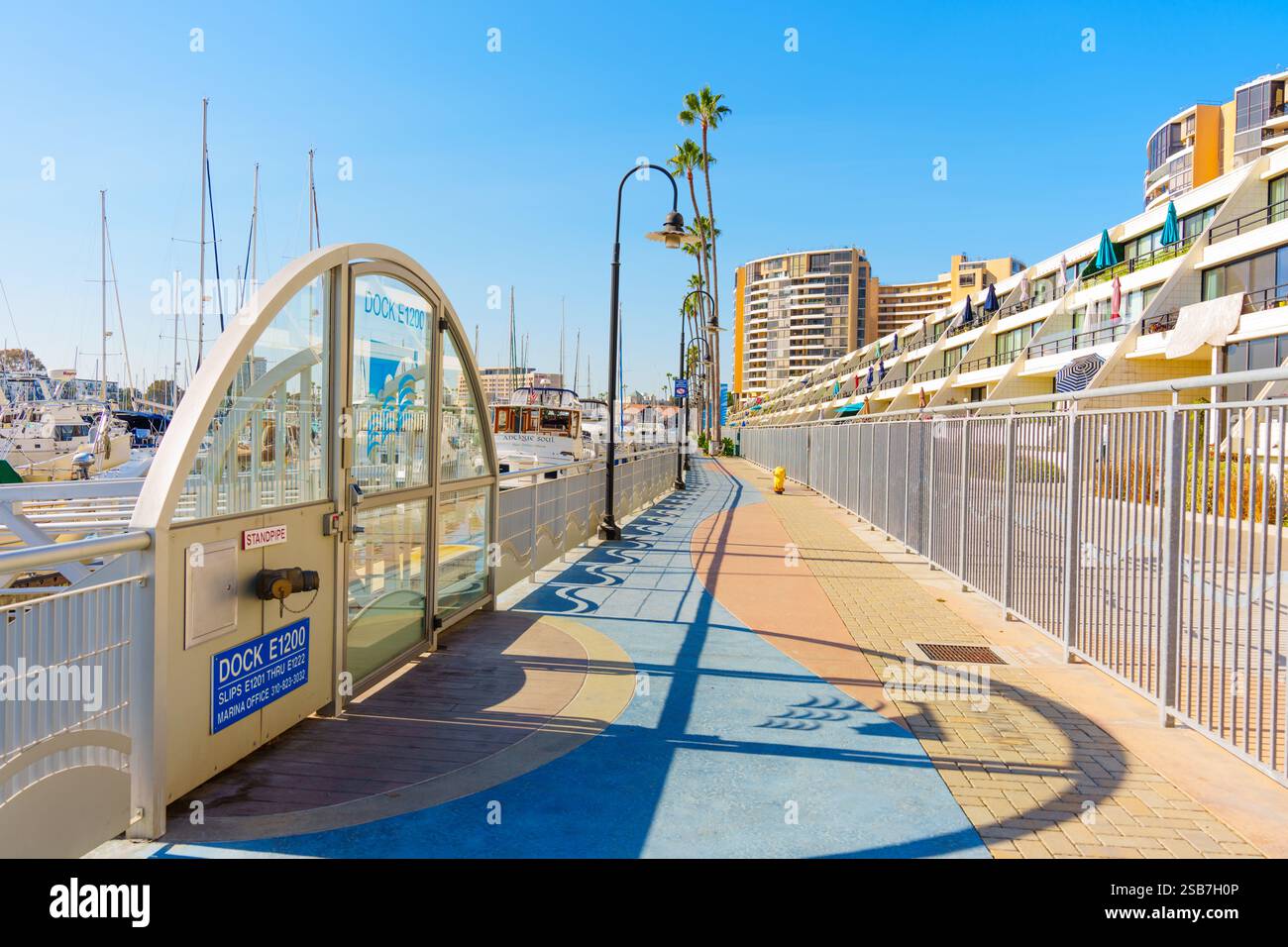 Los Angeles, California - December 17, 2024: Pathway along the ...