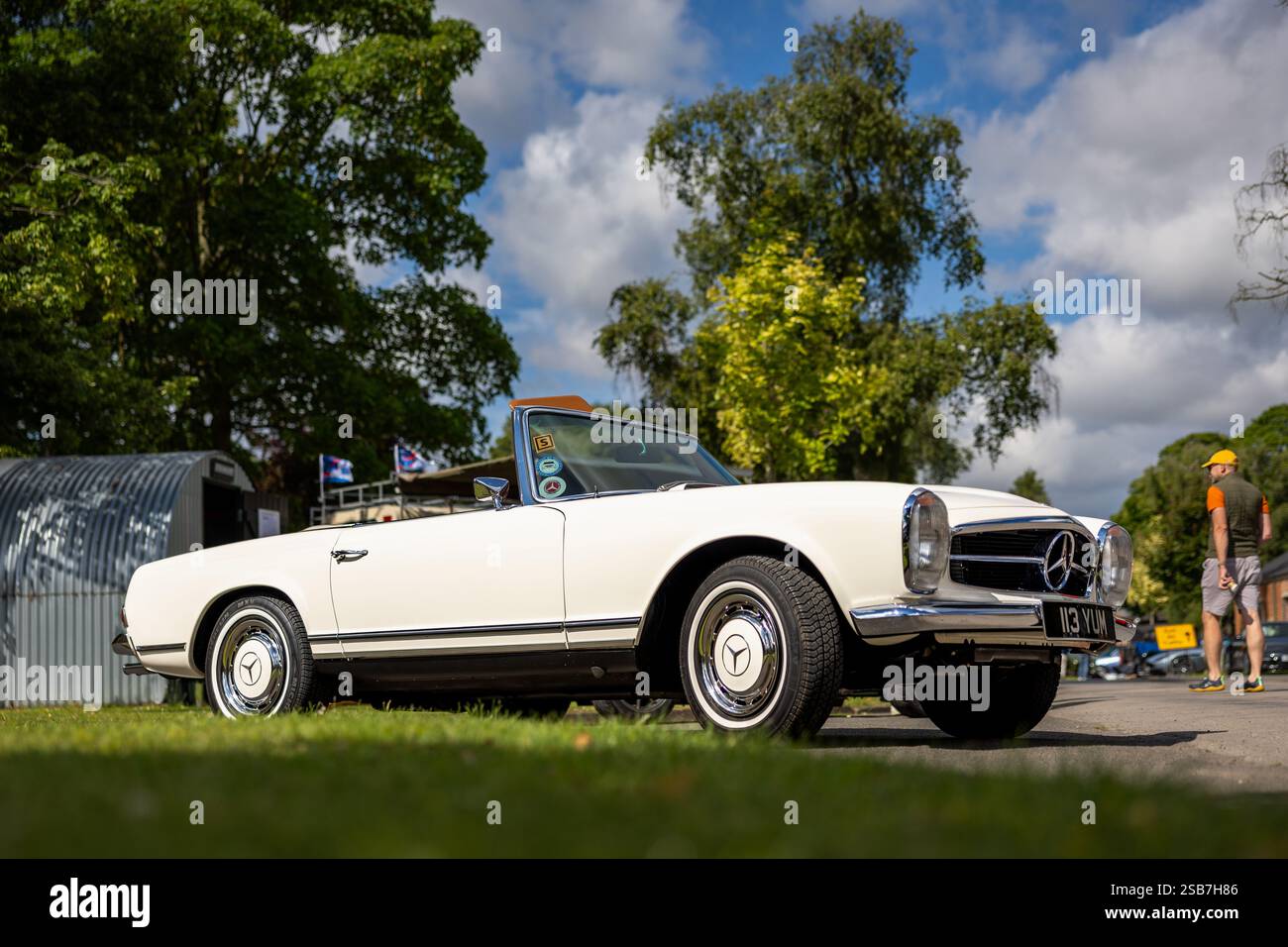 1969 Mercedes-Benz 280 SL, on display at the Bicester Heritage Scramble ...