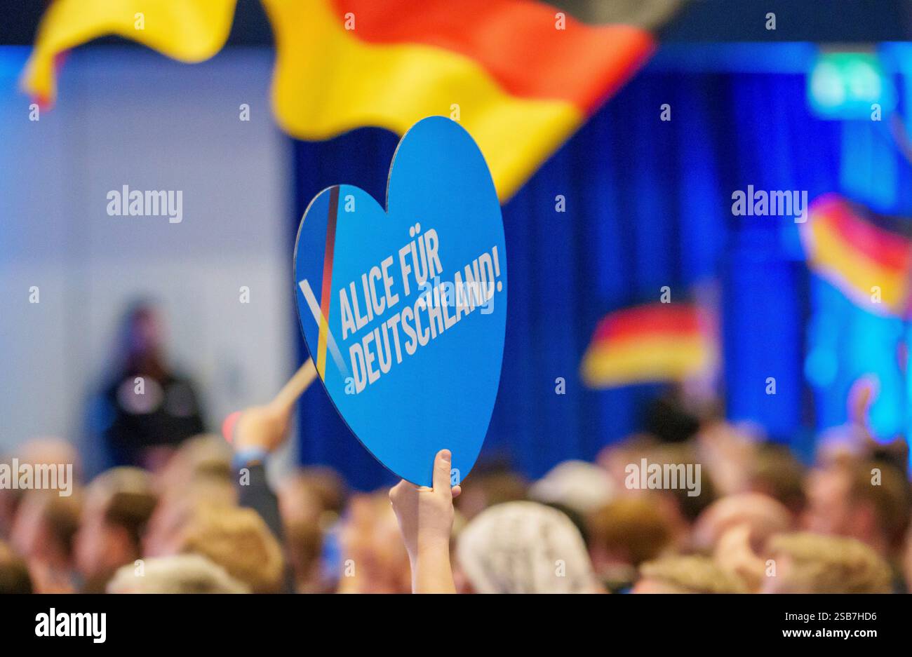 Neu Isenburg, Germany. 01st Feb, 2025. An "Alice for Germany" heart is ...