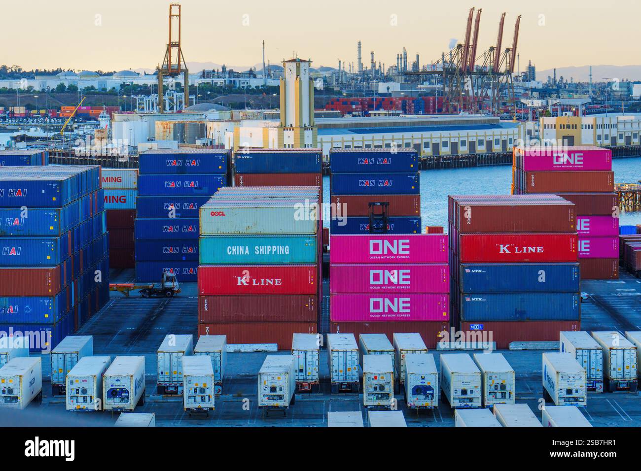 Long Beach, California - January 15, 2025: Vibrant view of colorful ...