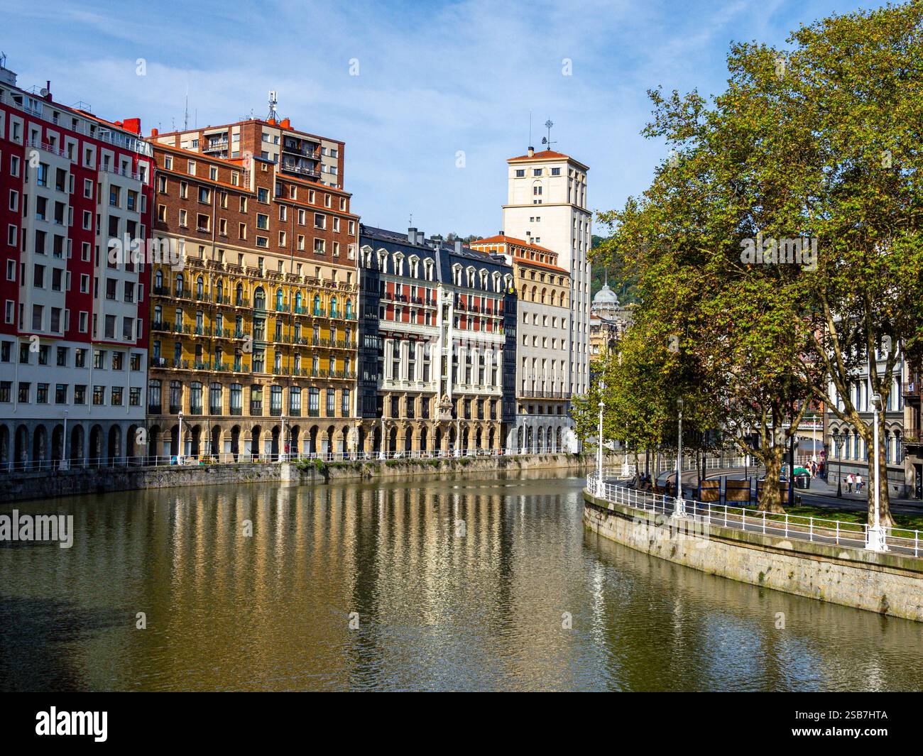 buildings of the Bilbao Estuary, Basque Country, Spain Stock Photo - Alamy