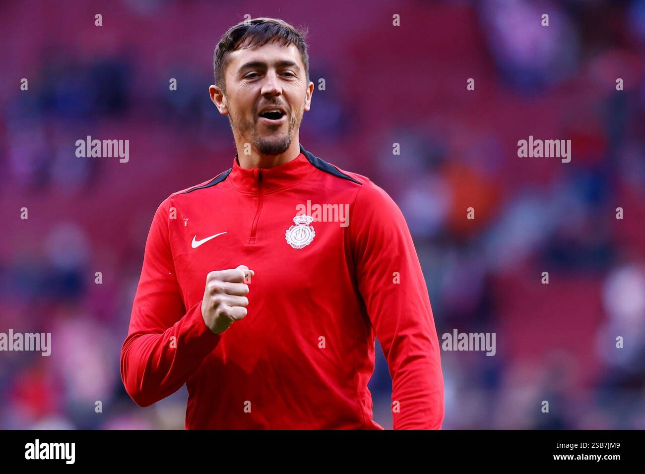 Antonio Raillo of RCD Mallorca looks on during the Spanish League ...