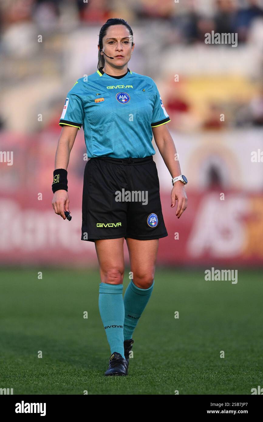 Referee Maria Marotta participates in the 17th day of the Serie A ...