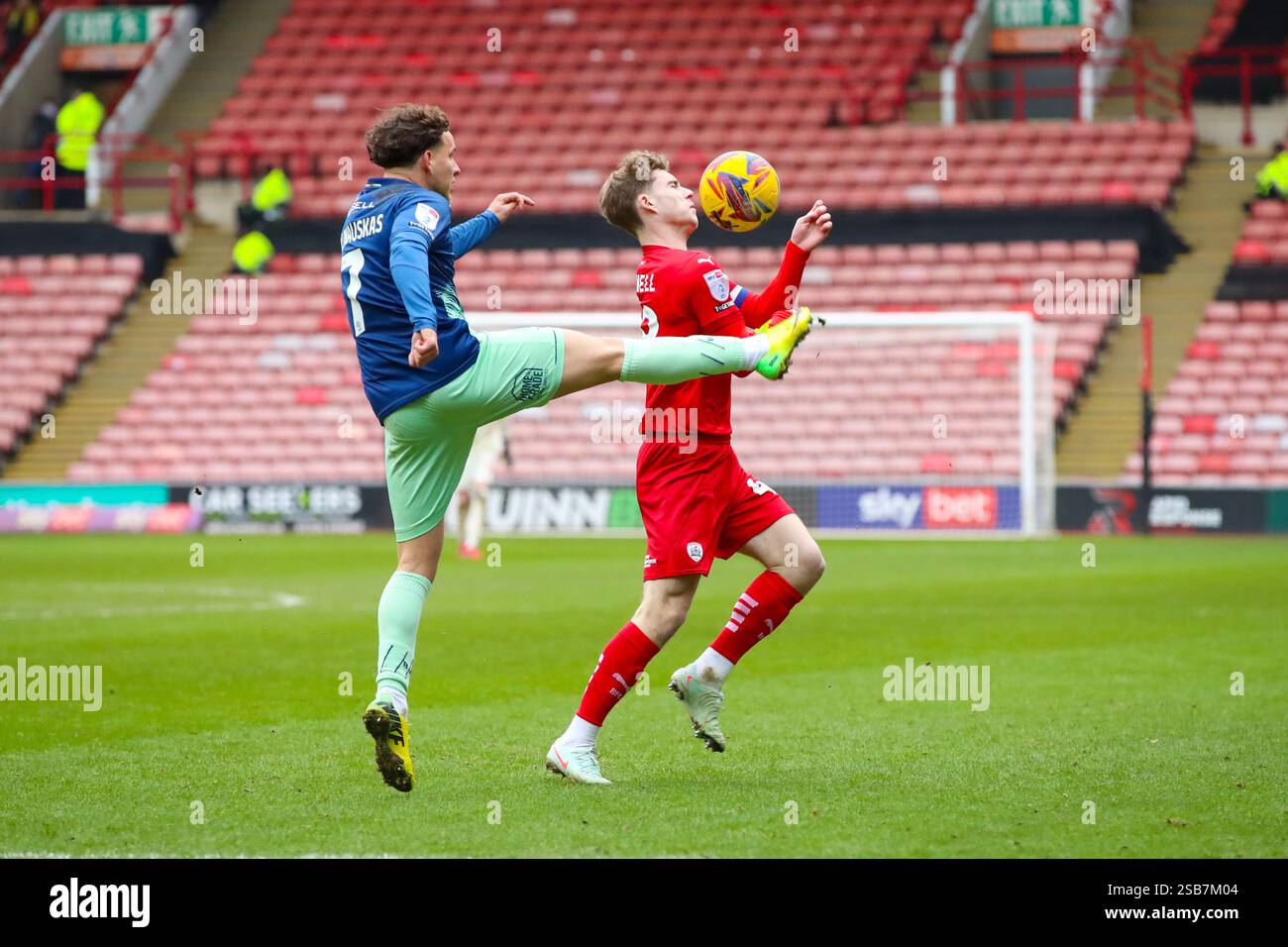 Oakwell Stadium, Barnsley, England - 1st February 2025 Luca Connell (48 ...