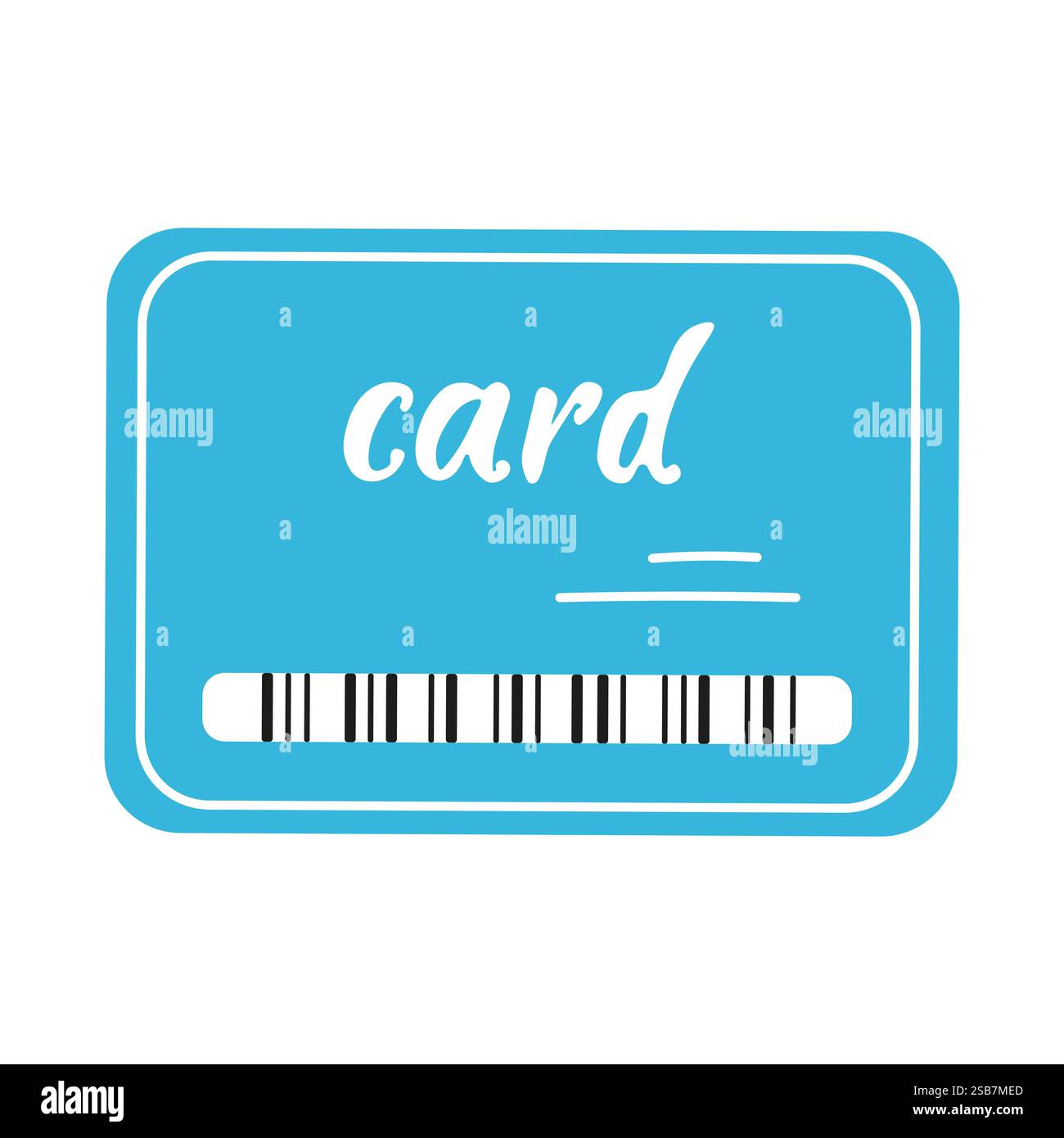 Card design featuring bright blue color and simple typography for ...