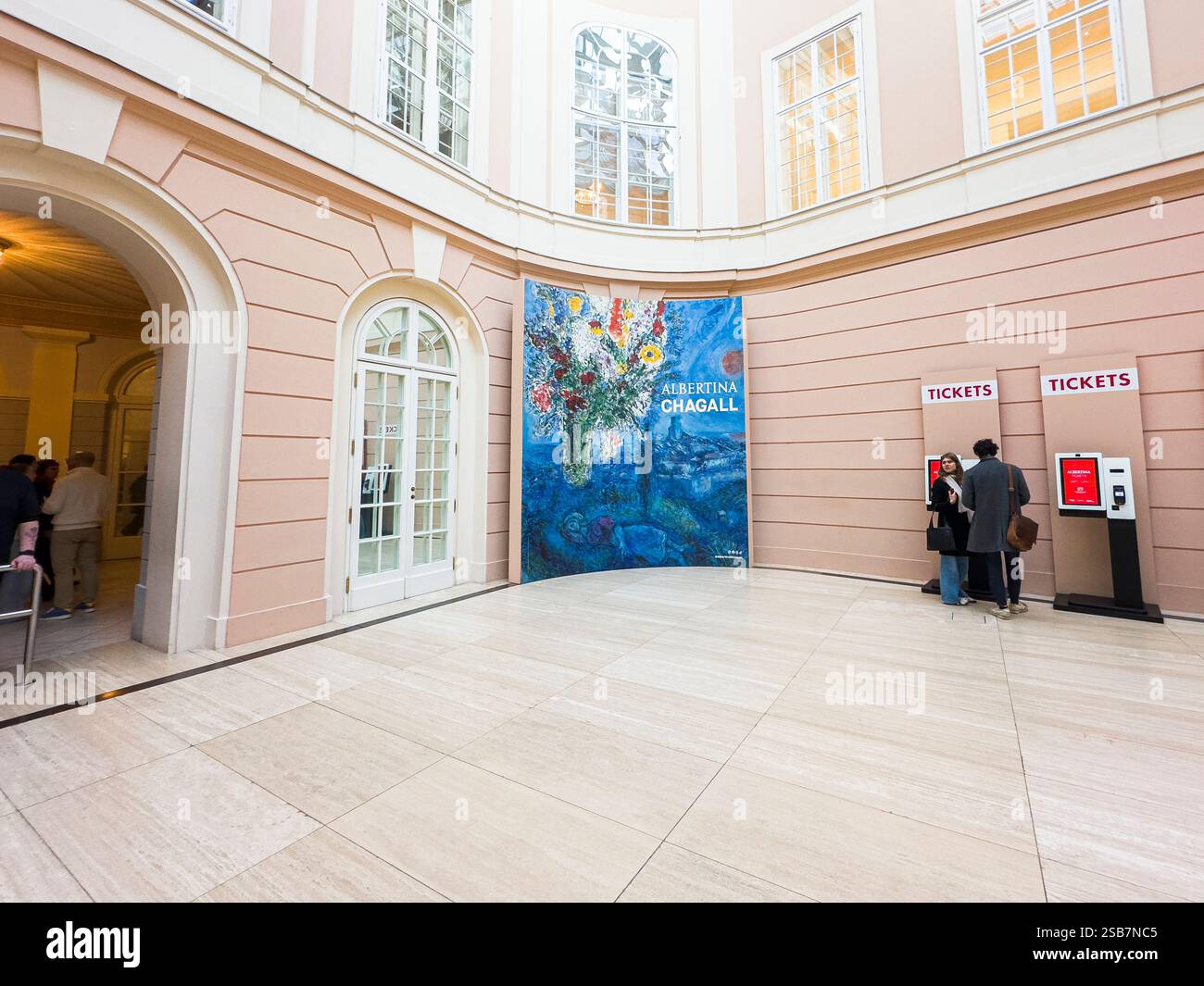 The Marc Chagall exhibition in the Albertina Museum in Vienna, Austria ...