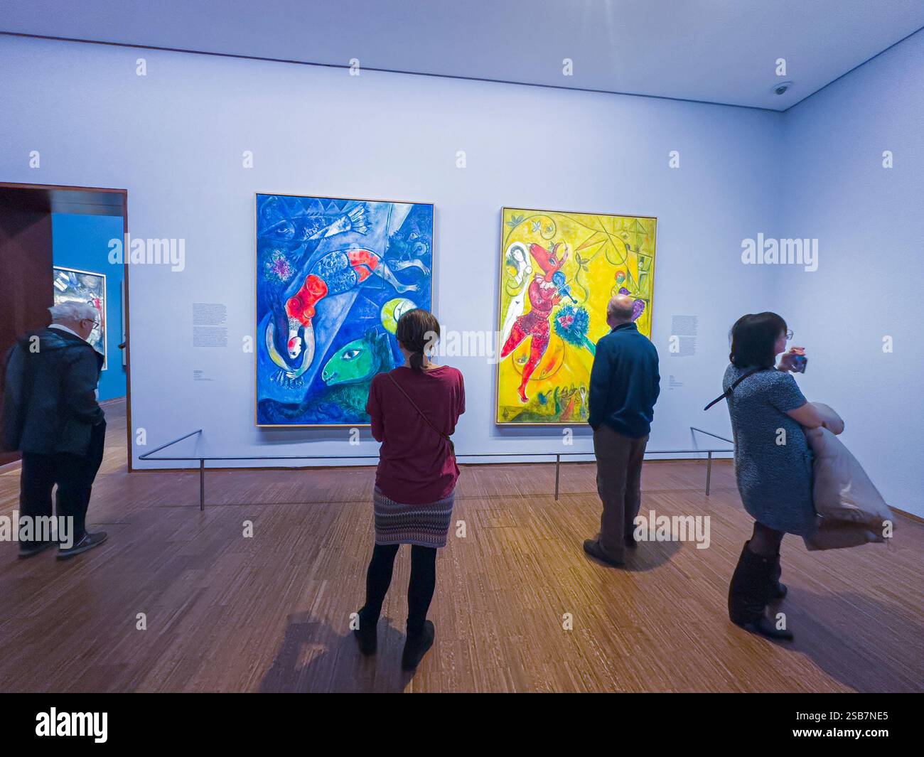 The Marc Chagall exhibition in the Albertina Museum in Vienna, Austria ...