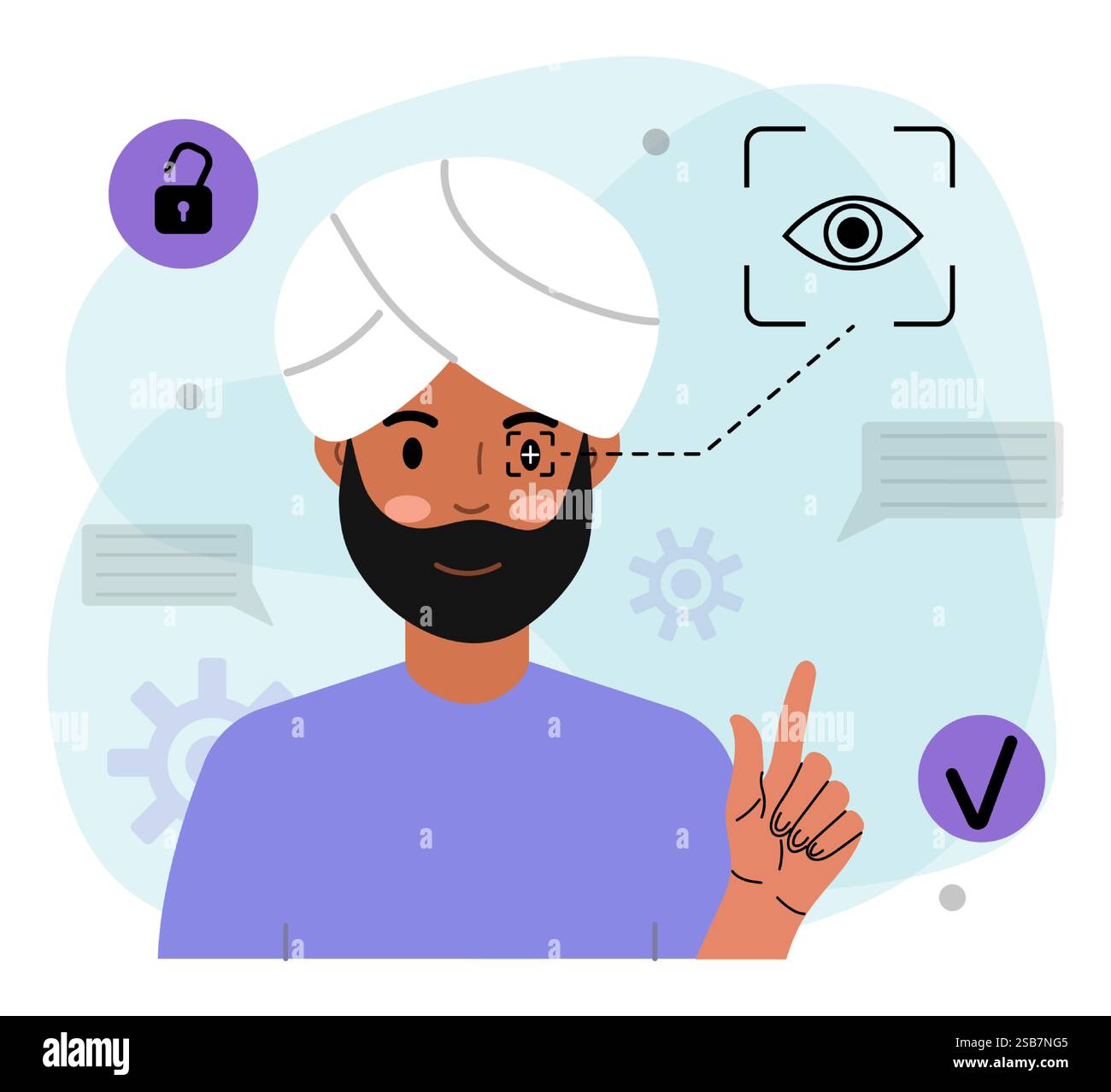 Biometrics security system facial Cut Out Stock Images & Pictures - Alamy