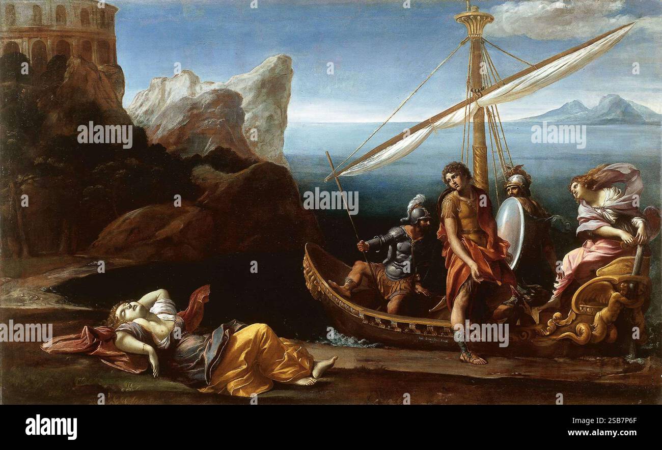 Farewell of Rinaldo and Armida . The painting illustrates an episode ...