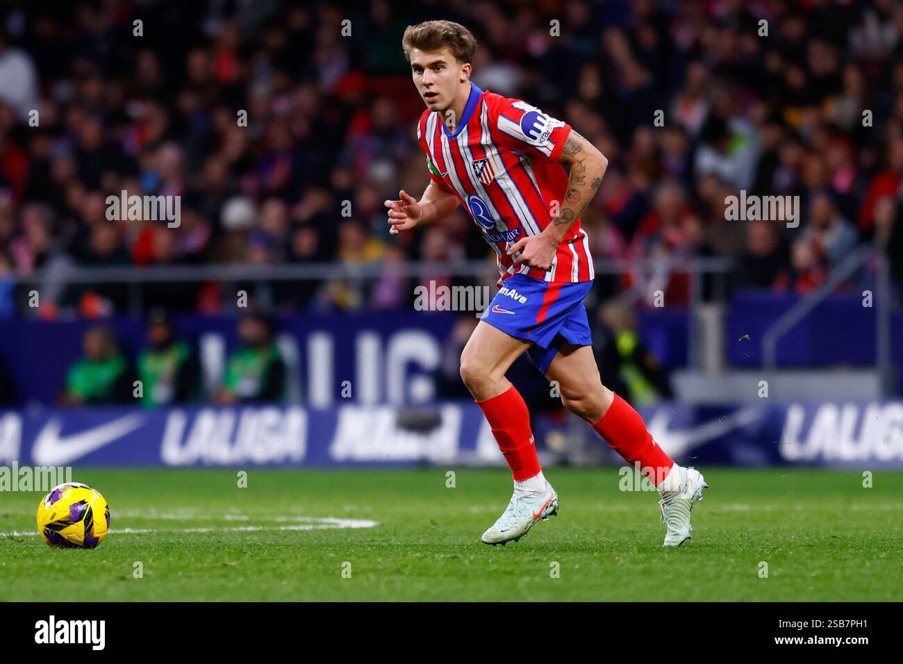 Pablo Barrios of Atletico de Madrid in action during the Spanish League ...