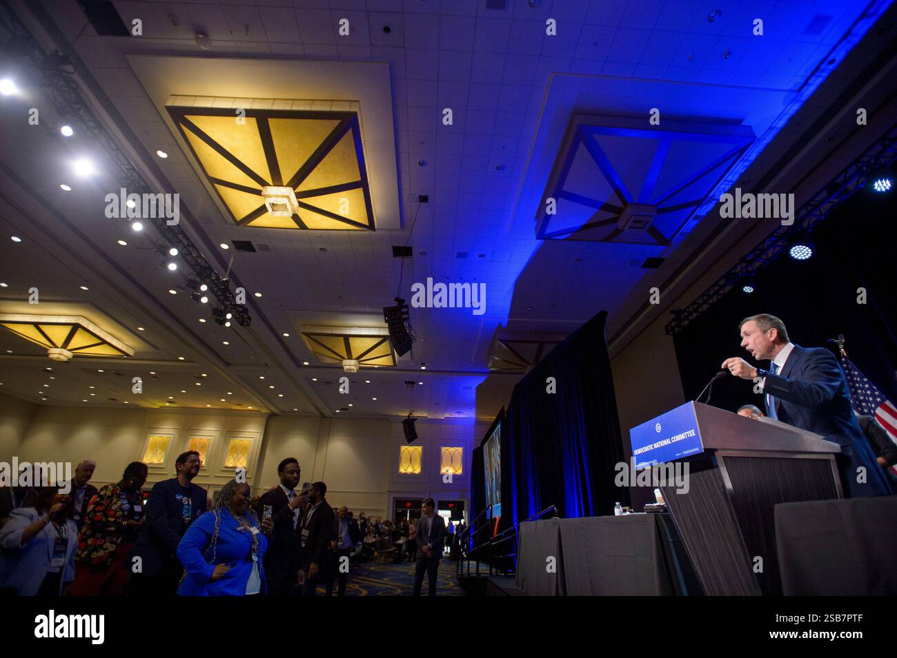 Newly elected Democratic National Committee Chairman Ken Martin speaks ...