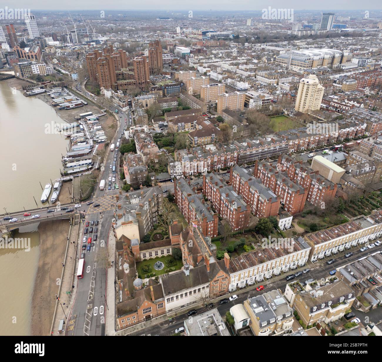 Beaufort street private housing estate, Chelsea, London Stock Photo - Alamy