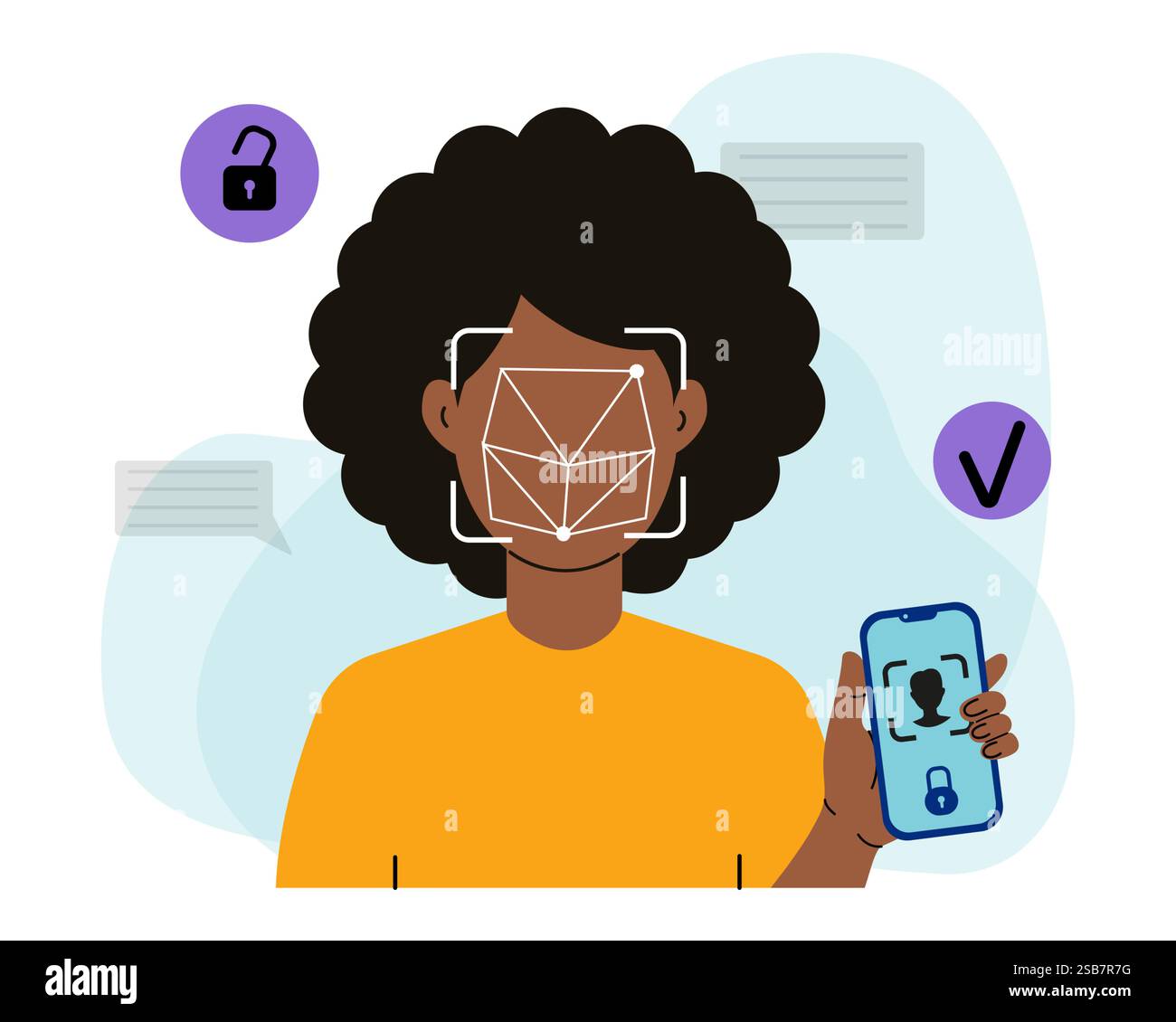 Face recognition login facial hi-res stock photography and images - Alamy