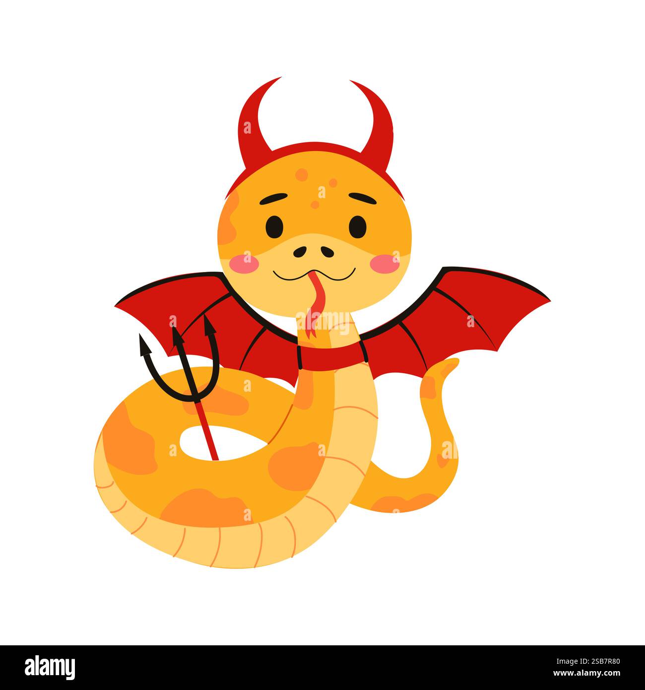 Cute snake red festive Cut Out Stock Images & Pictures - Alamy