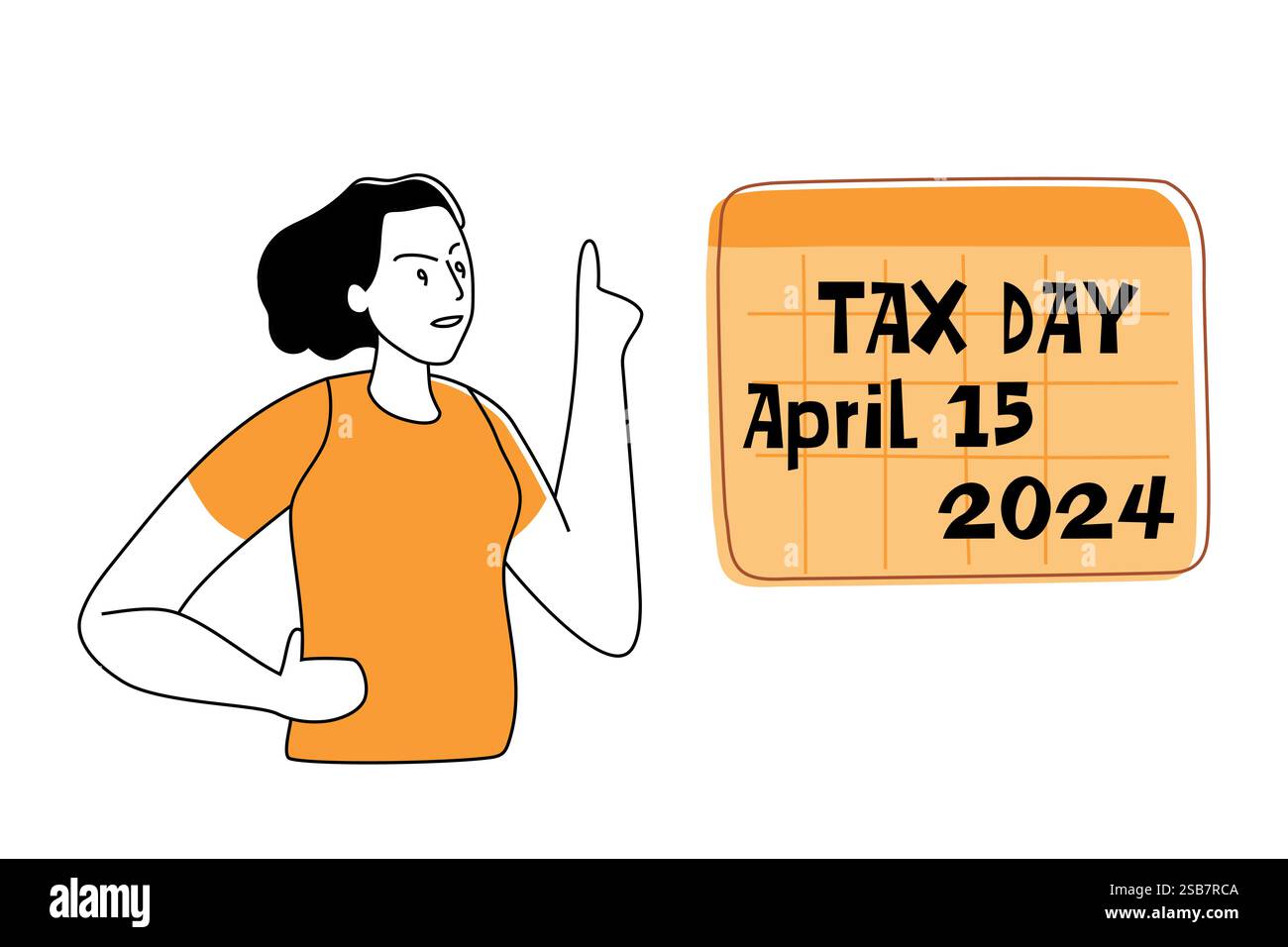 Taxes payment day Stock Vector Images - Alamy