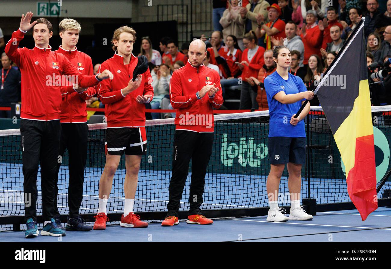 Hasselt, Belgium. 01st Feb, 2025. Belgian Joran Vliegen, Belgian ...