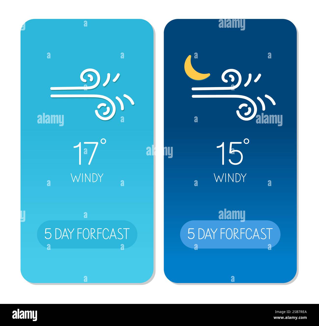 Weather conditions display windy temperatures of 17 degrees during the ...