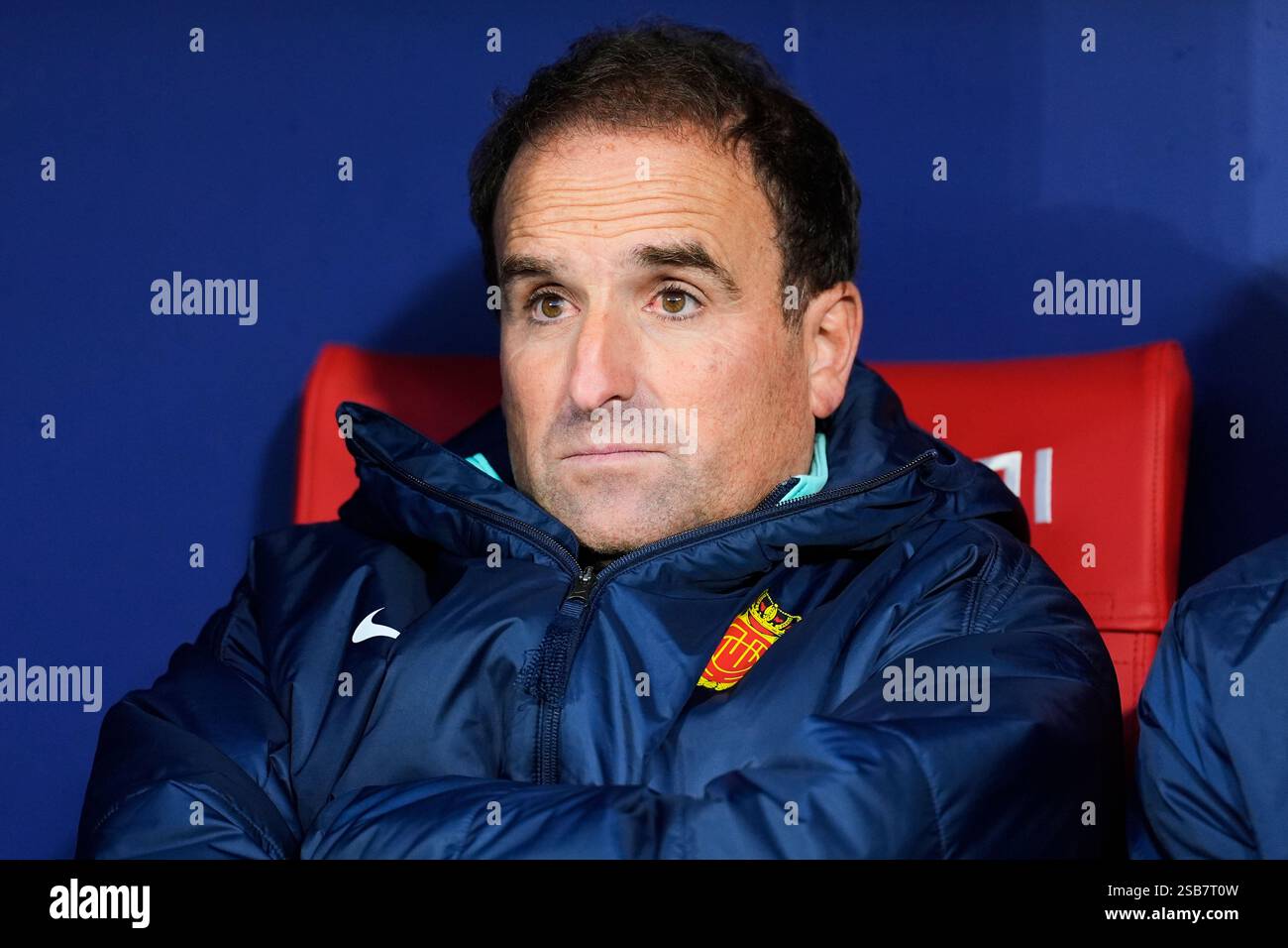 RCD Mallorca head coach Jagoba Arrasate during Atletico de Madrid vs ...