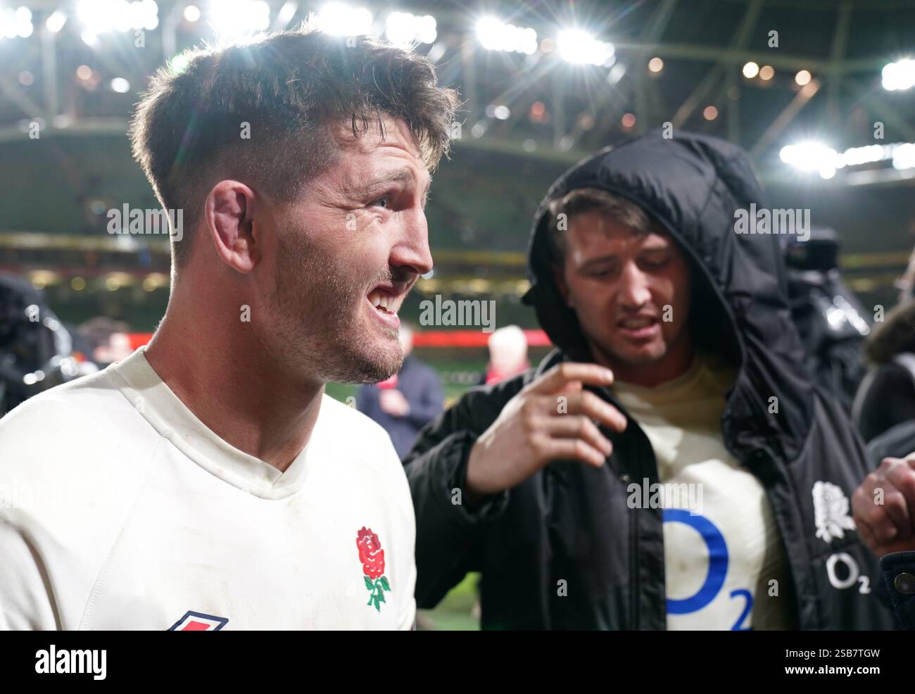 England's Tom Curry and Ben Curry react following the Guinness Men's ...
