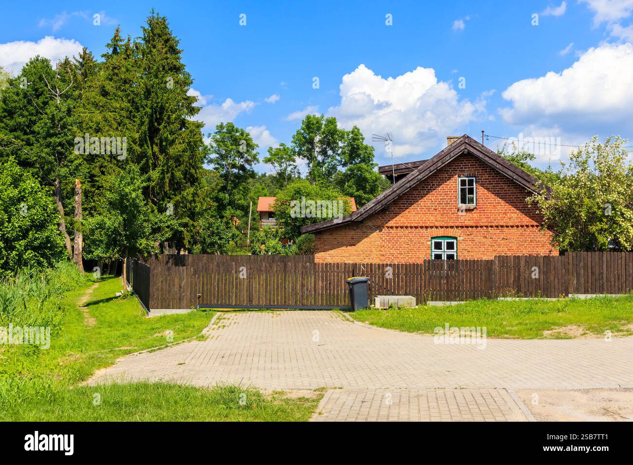 Old traditional rural house in Popielno village near lake Beldany ...