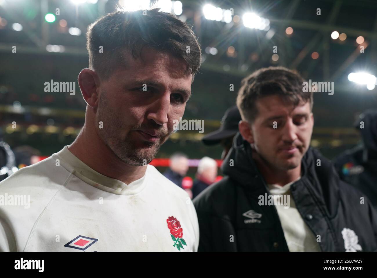 England's Tom Curry and Ben Curry react following the Guinness Men's ...