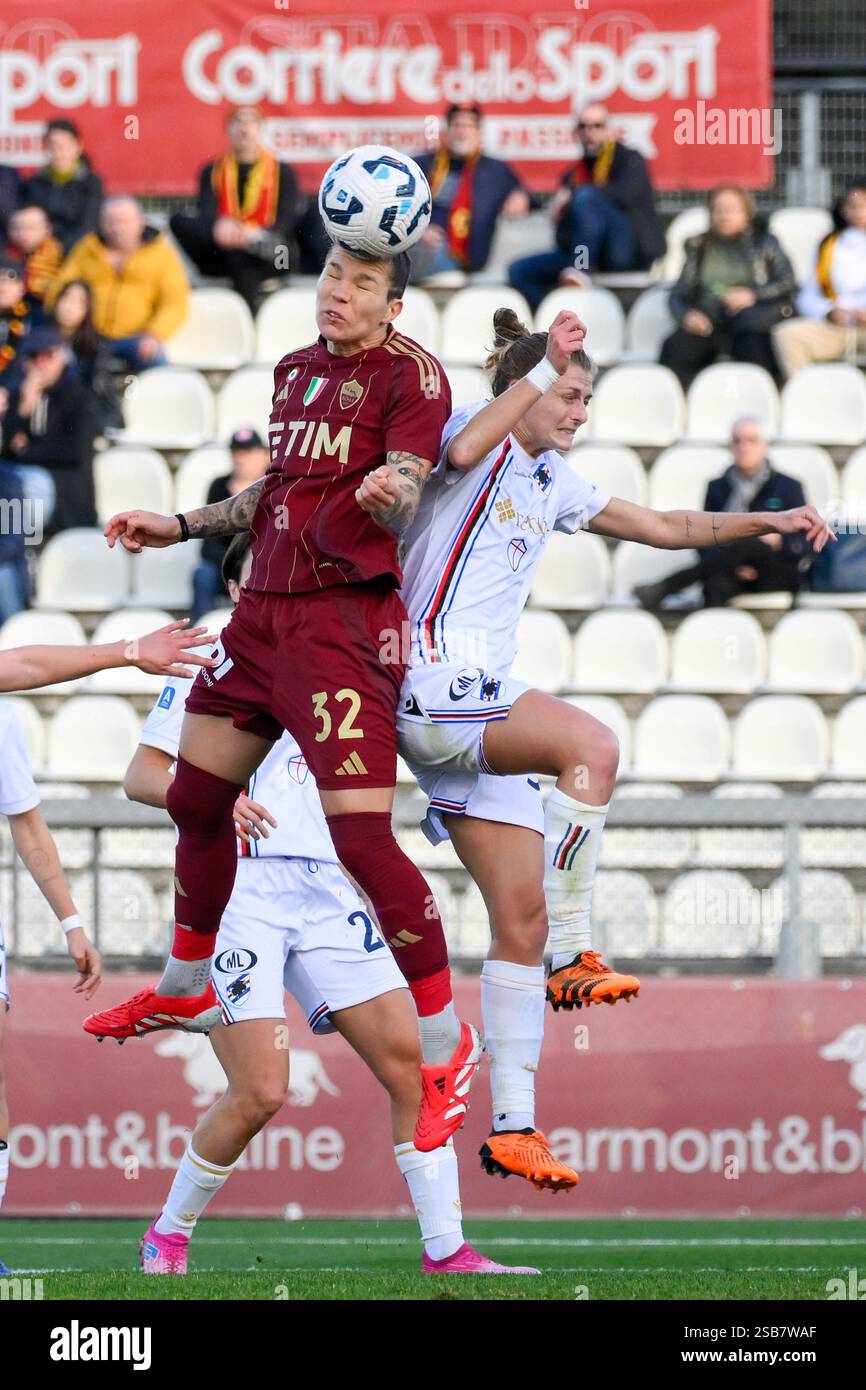 Rome, Italy. 01st Feb, 2025. AS Roma's Elena Linari during the Italian ...