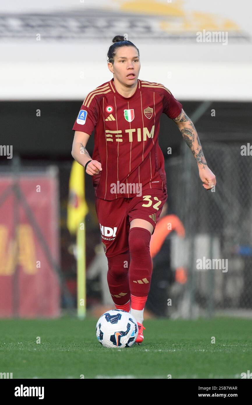 AS Roma's Elena Linari during the Italian Football Championship League ...