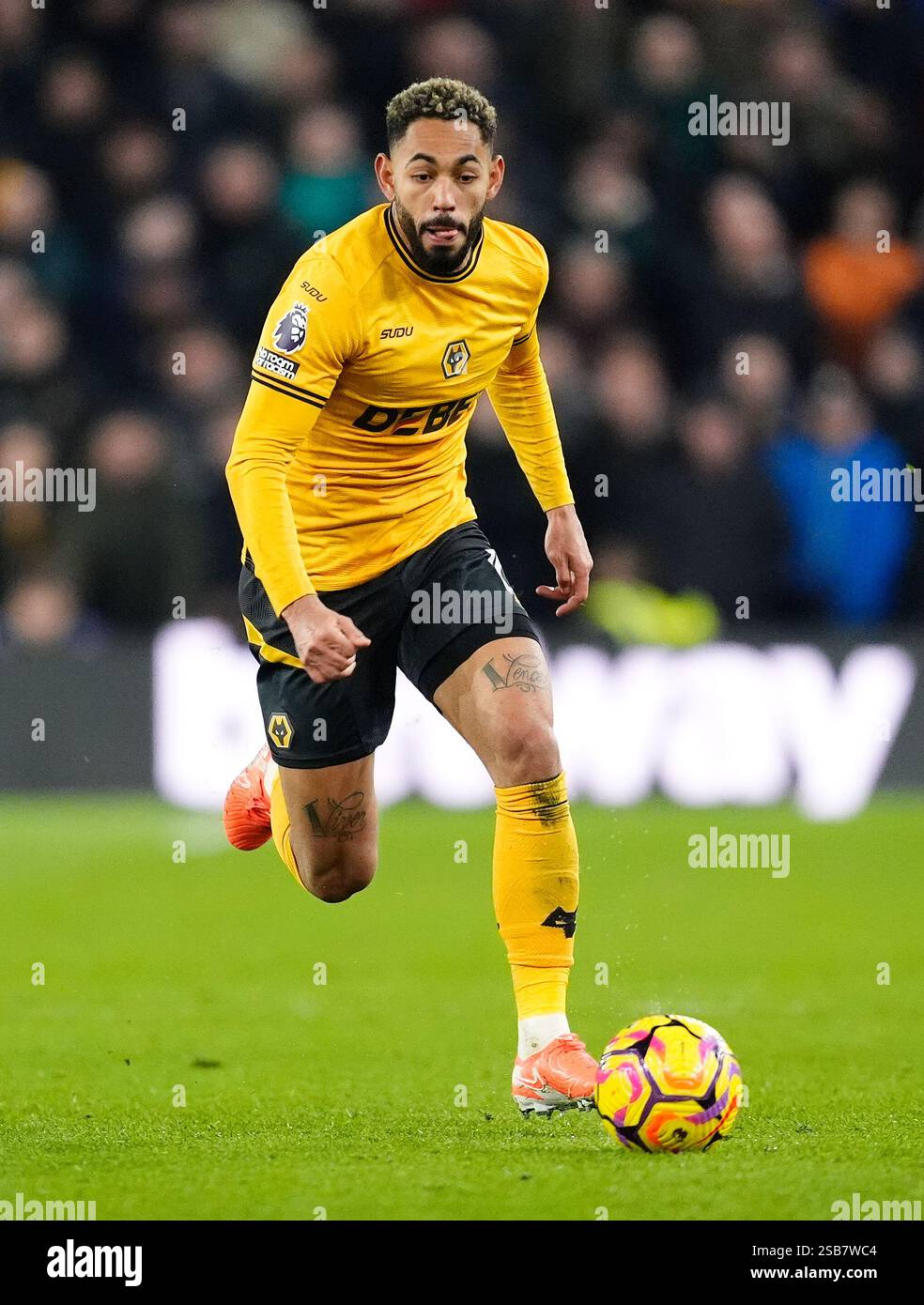 Wolverhampton Wanderers' Matheus Cunha during the Premier League match ...