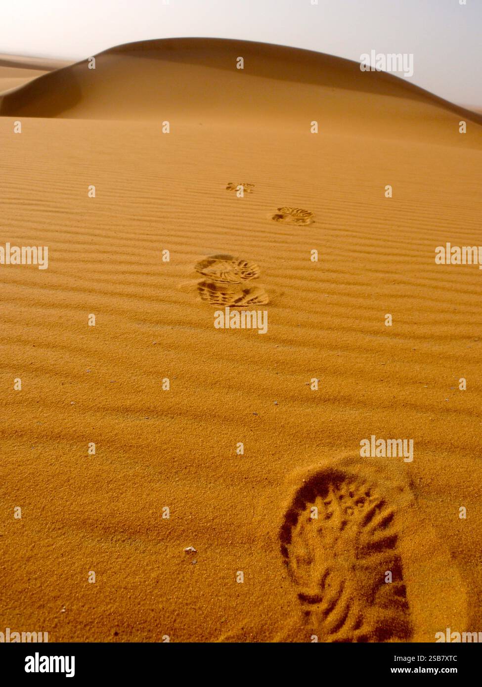 Disappearing Desert Footprints Stock Photo - Alamy