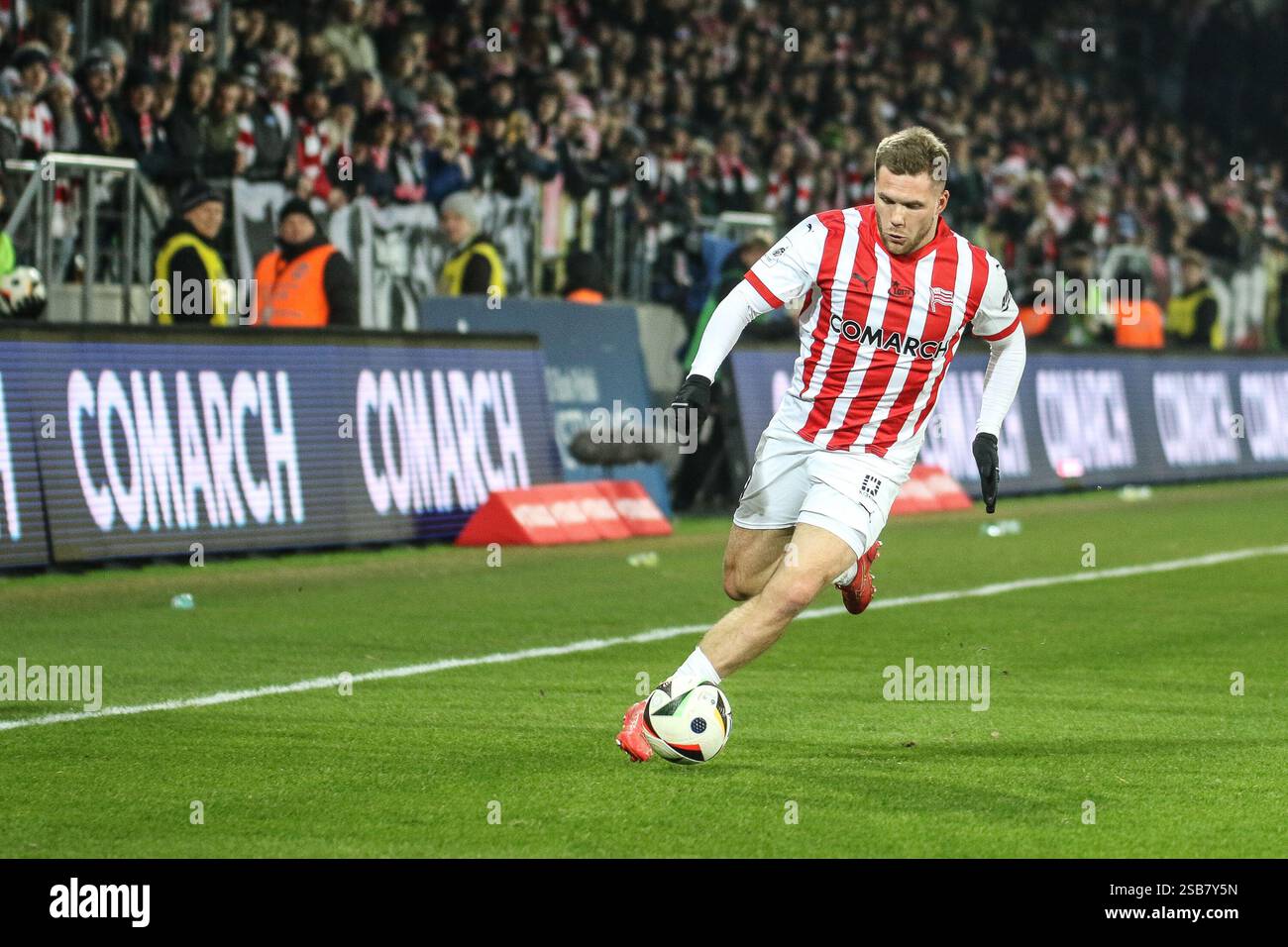 Krakow, Poland. 1st Feb, 2024. football 2024 2025 PKO BP Ekstraklasa ...
