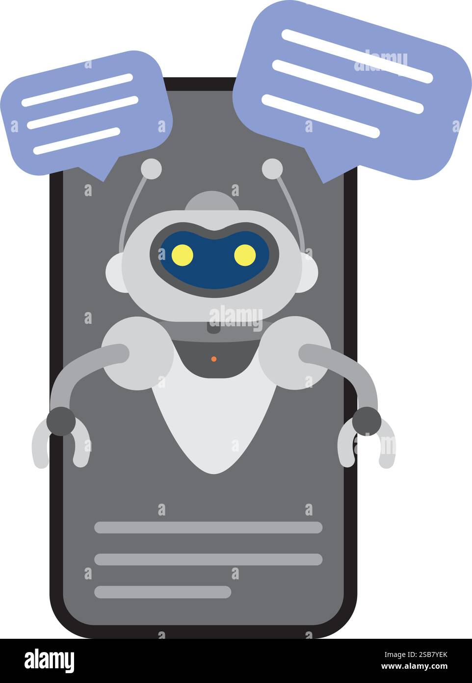 Artificial intelligence. Digital brain neural network, AI servers and robots technology ...